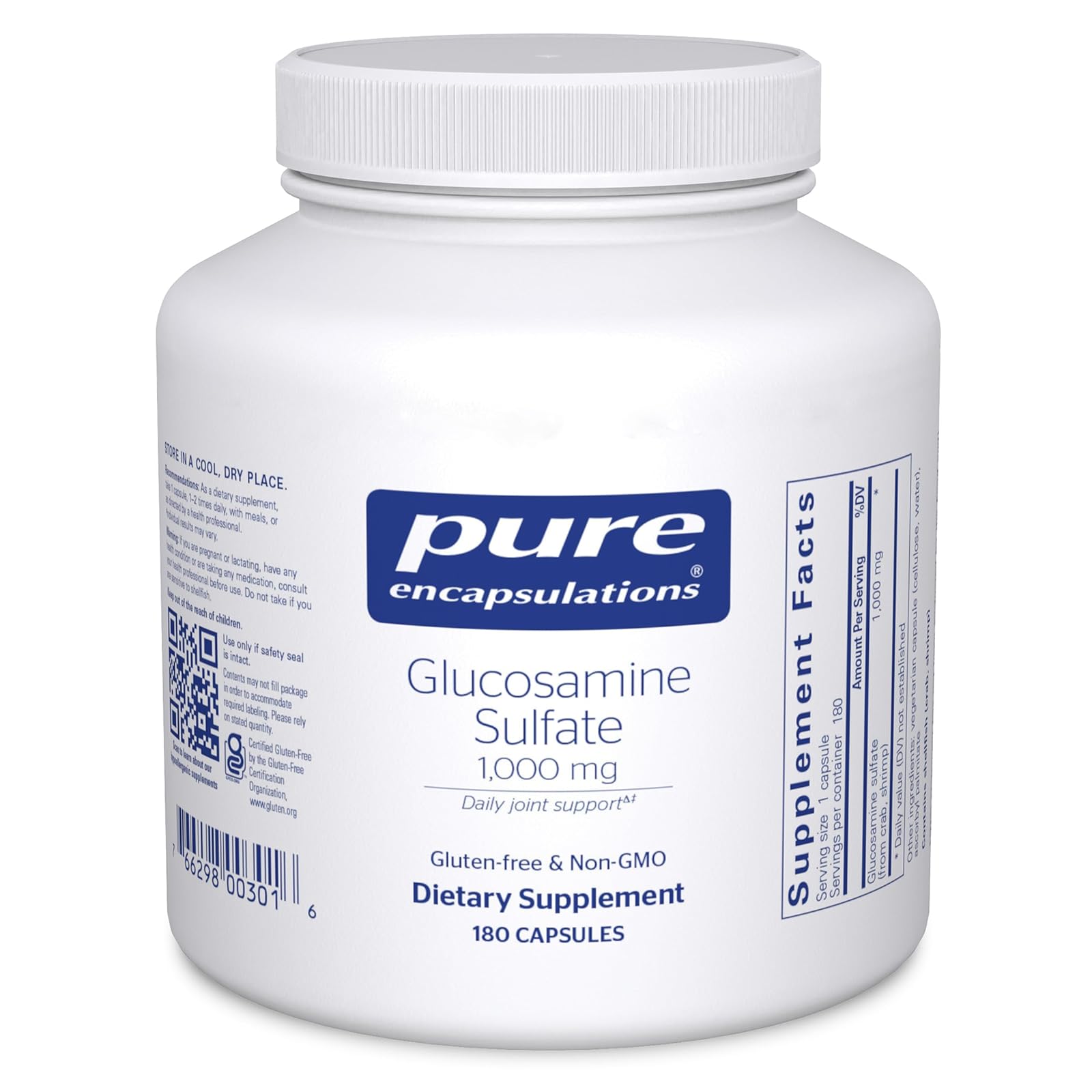 pure encapsulations glucosamine sulfate capsules