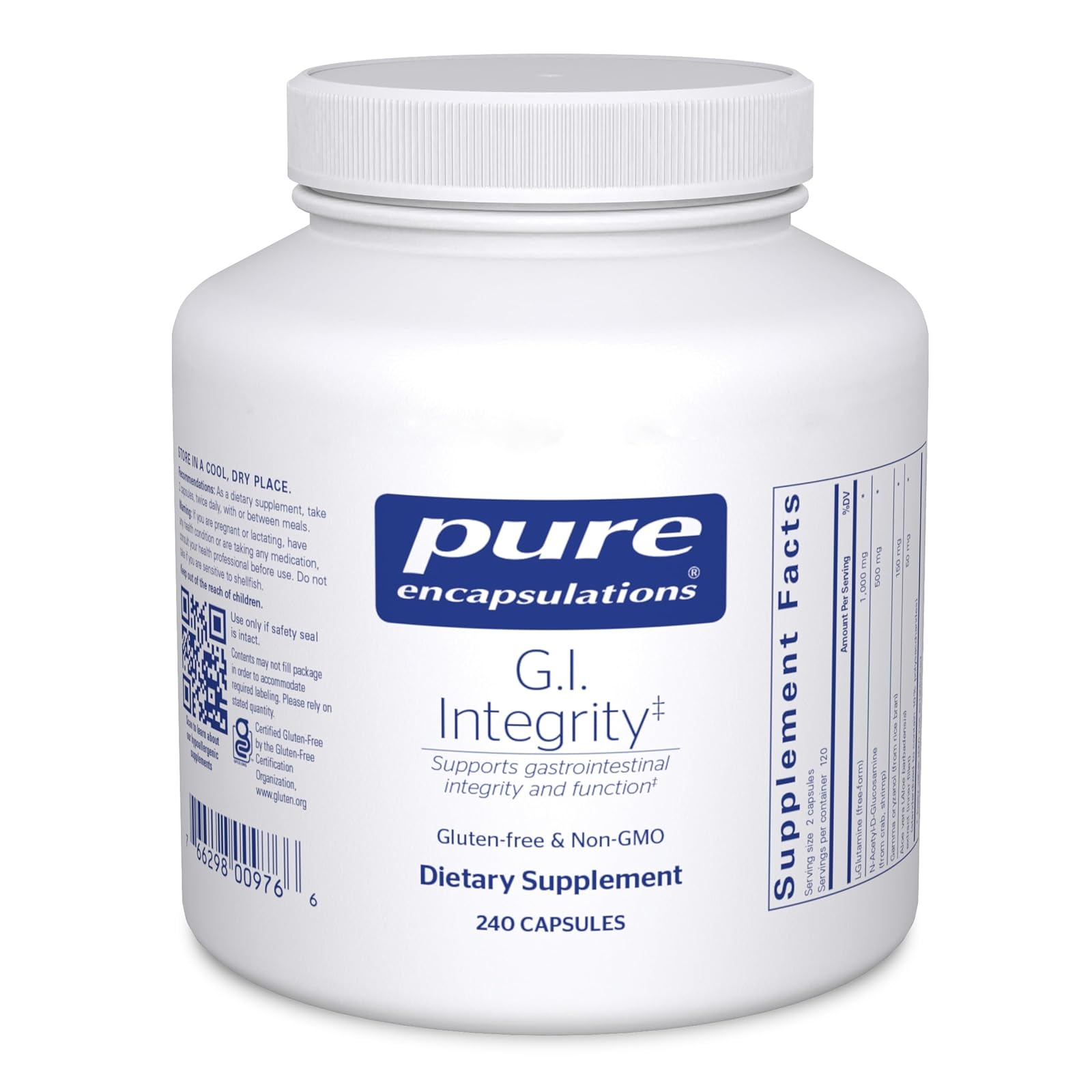 Pure Encapsulations l-glutamine capsules