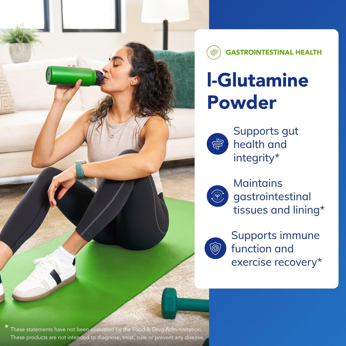 pure encapsulations l-glutamine for gut health