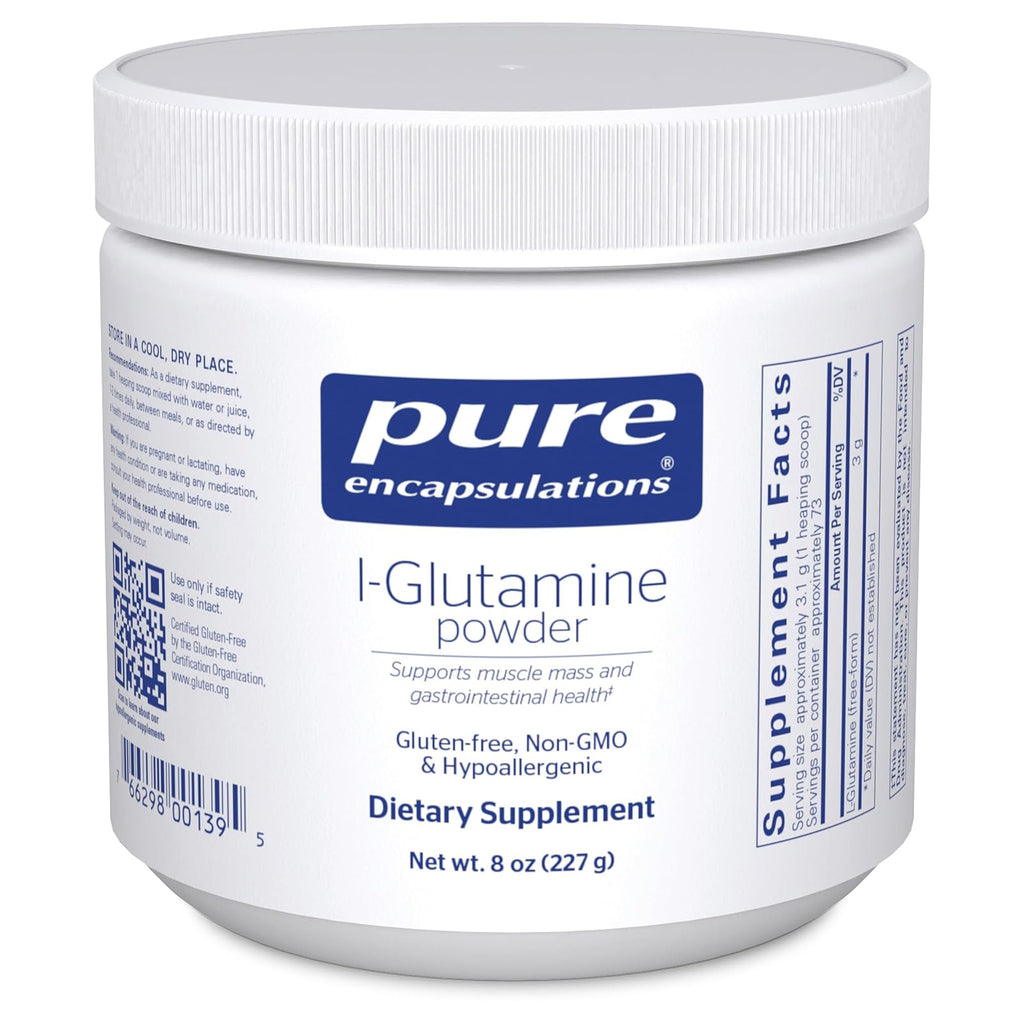 pure encapsulations l-glutamine powder supplement