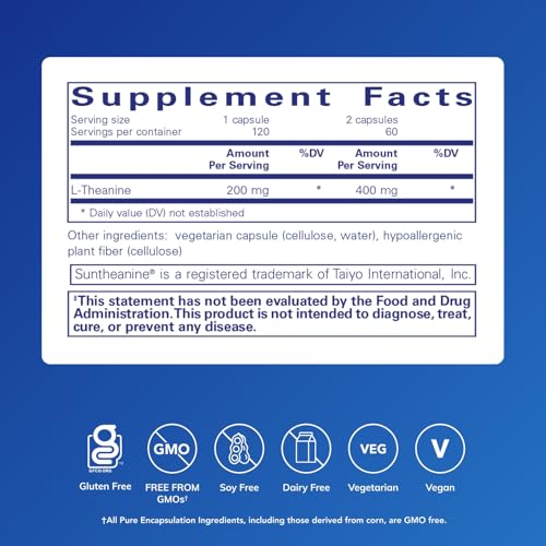 pure encapsulations l-theanine benefits
