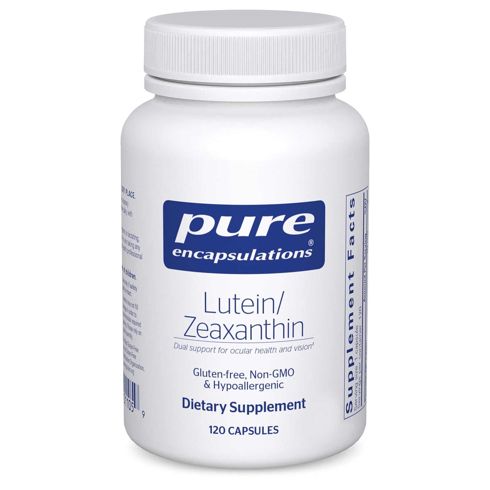 Pure Encapsulations lutein zeaxanthin capsules