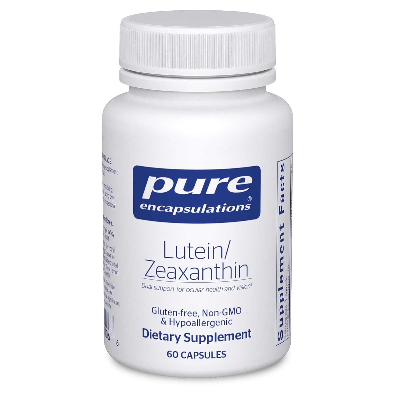 Pure Encapsulations lutein zeaxanthin capsules
