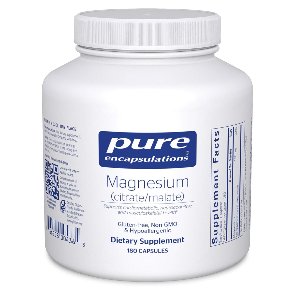 Pure Encapsulations magnesium citrate capsules
