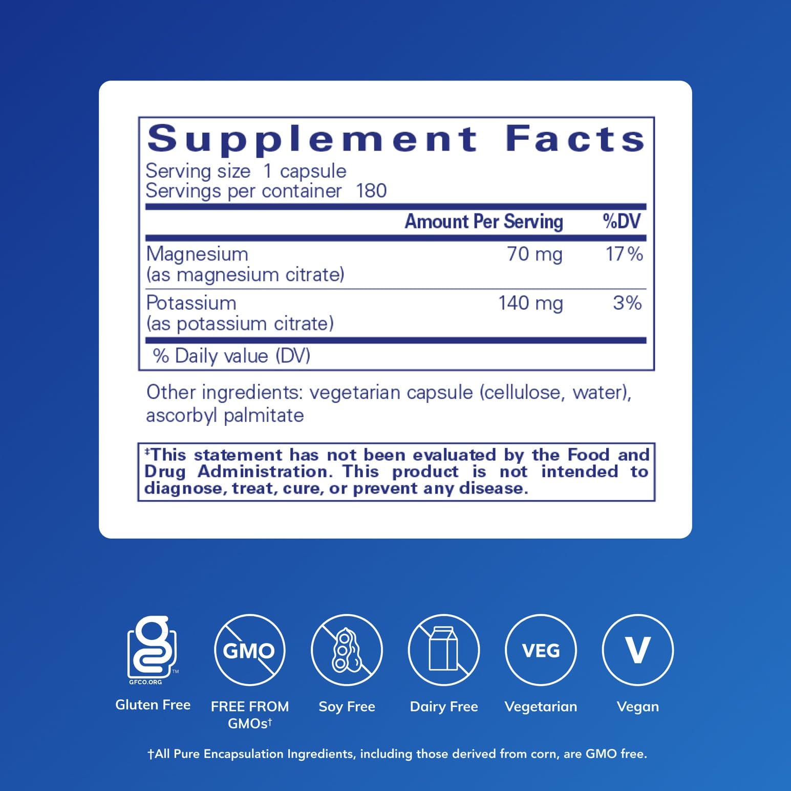 Pure Encapsulations magnesium for muscle support