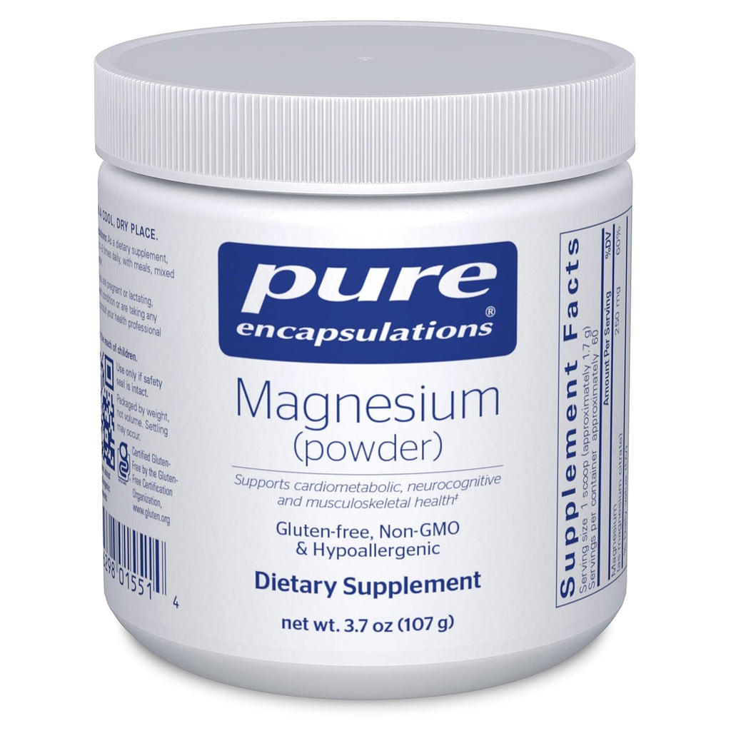 Pure Encapsulations magnesium powder for relaxation
