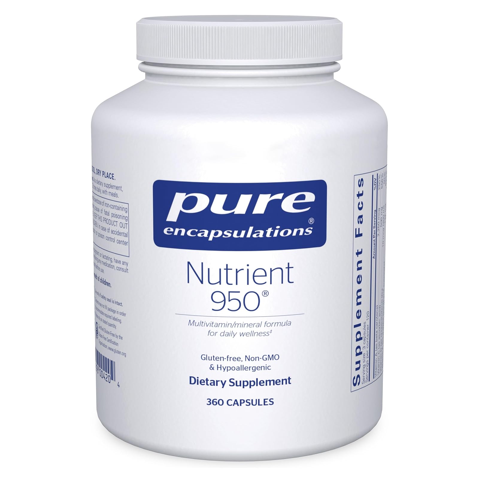 Pure Encapsulations Nutrient 950 multivitamins