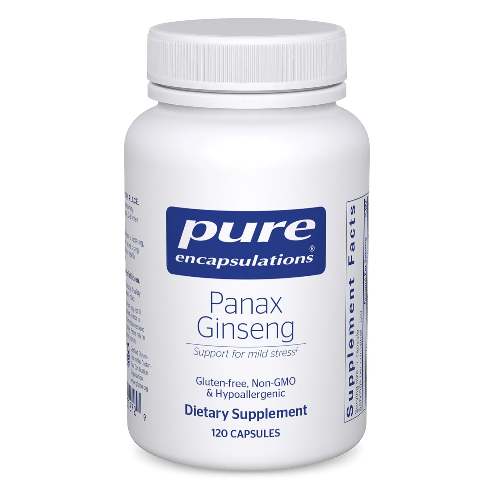 pure encapsulations panax ginseng capsules