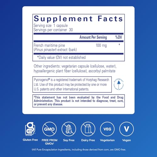 Pure Encapsulations pine bark extract
