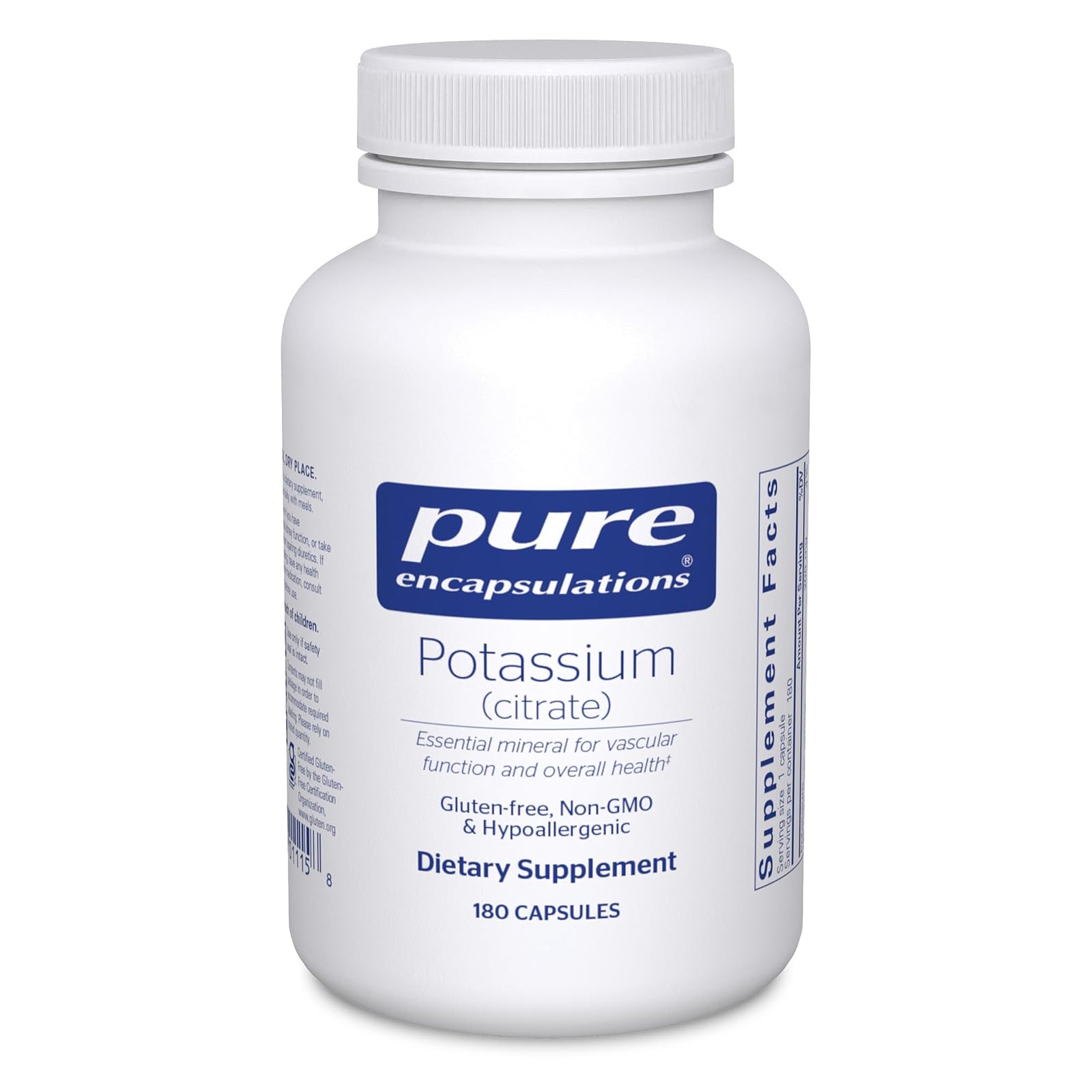 Pure Encapsulations potassium citrate capsules