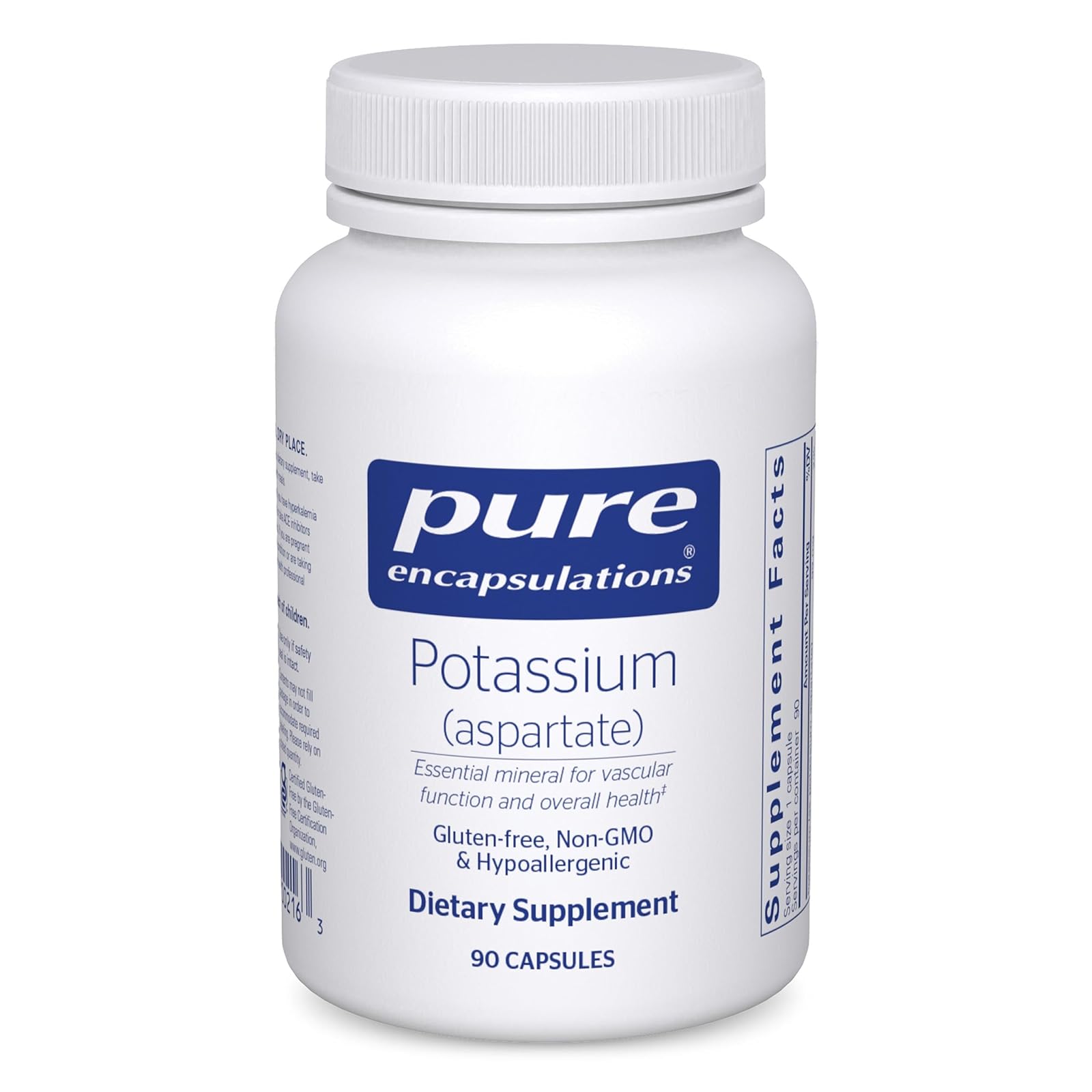 Pure Encapsulations potassium supplement capsules