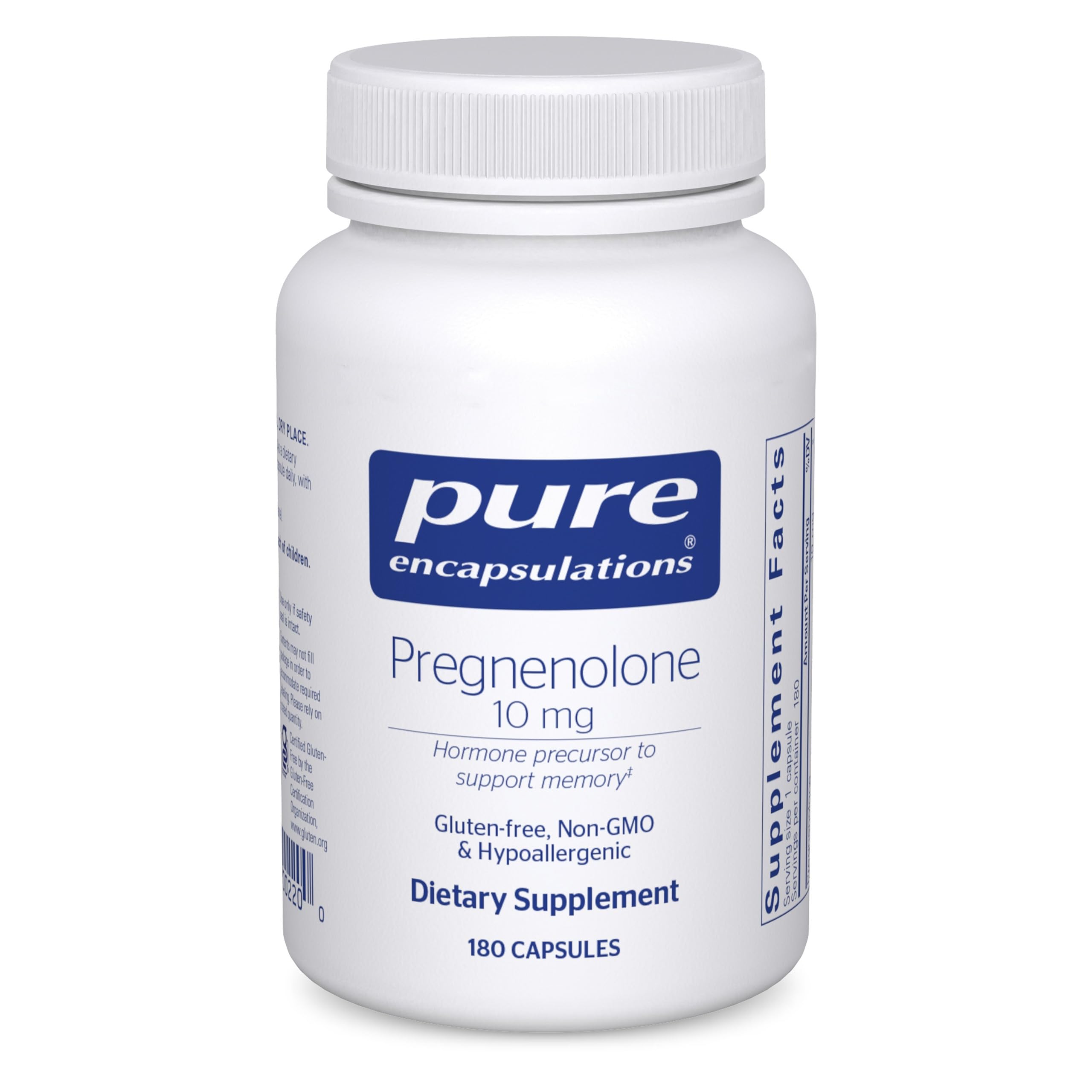 pure encapsulations pregnenolone capsules for memory
