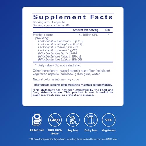 Pure Encapsulations probiotic capsules
