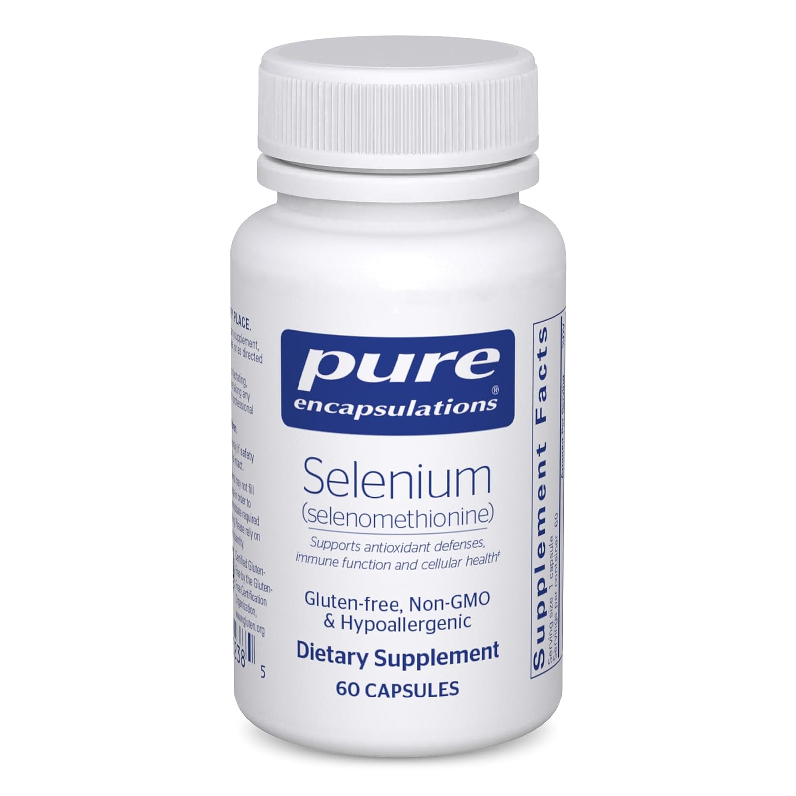 Pure Encapsulations selenium supplement capsules