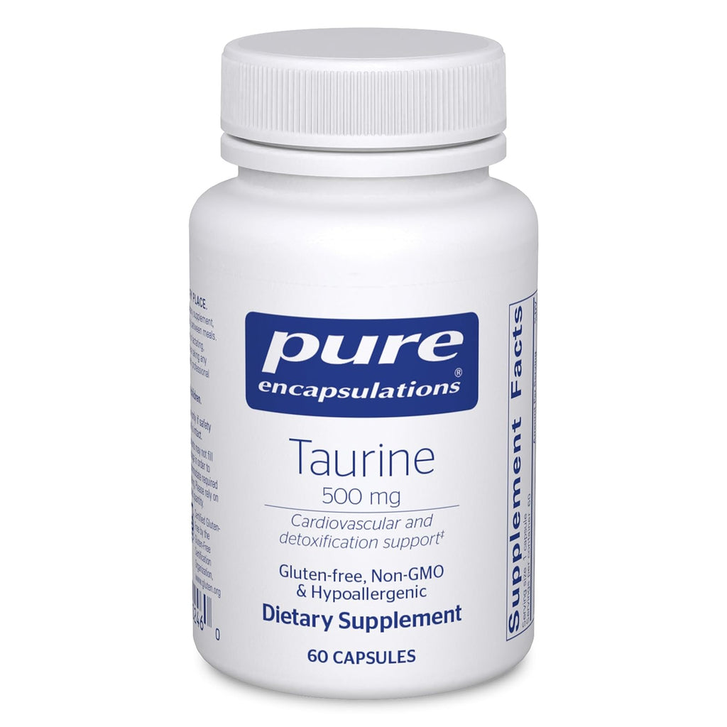 pure encapsulations taurine supplement capsules