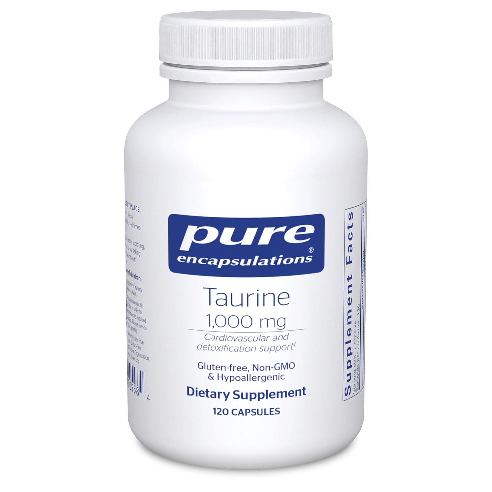 pure encapsulations taurine supplement