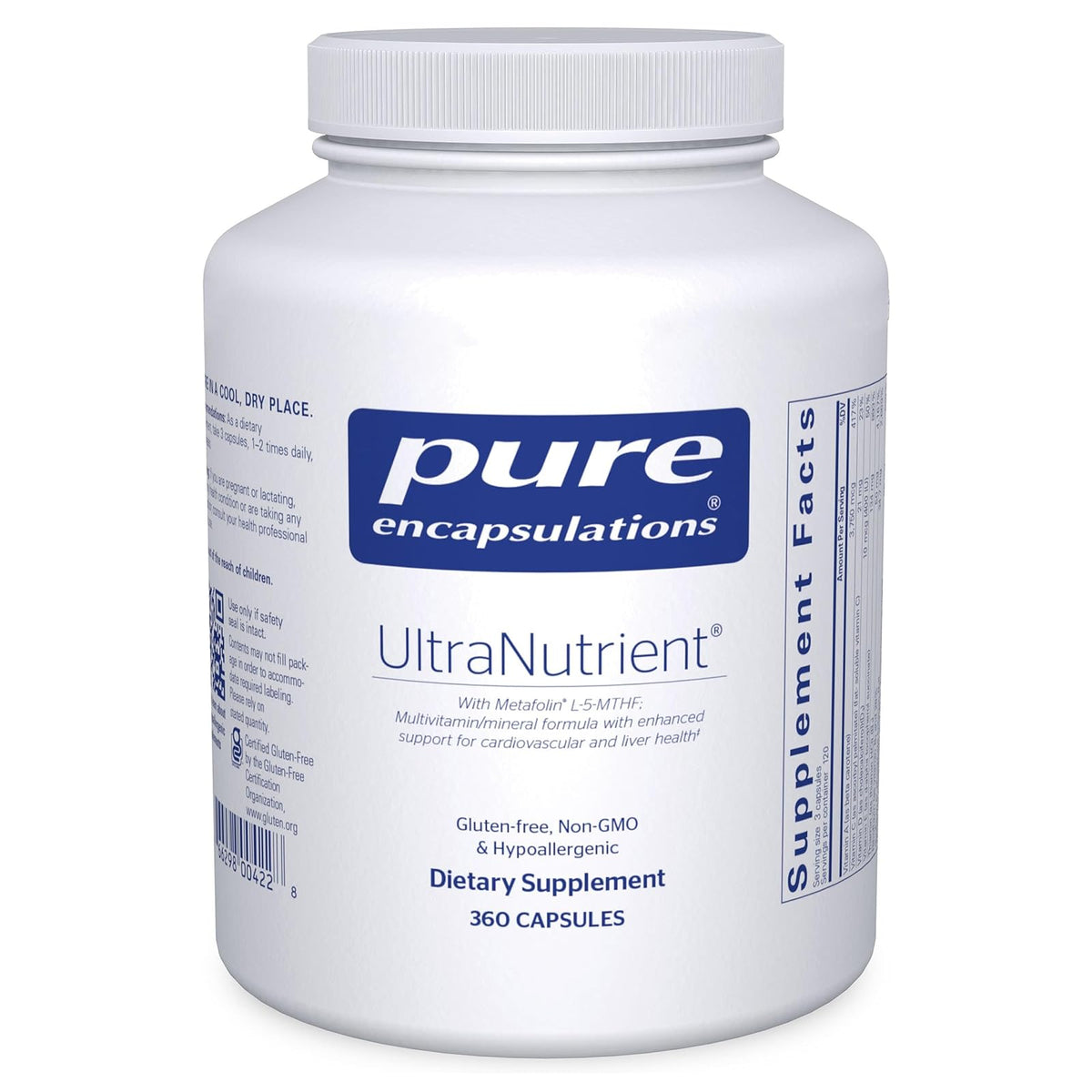 Pure Encapsulations UltraNutrient multivitamins for daily health