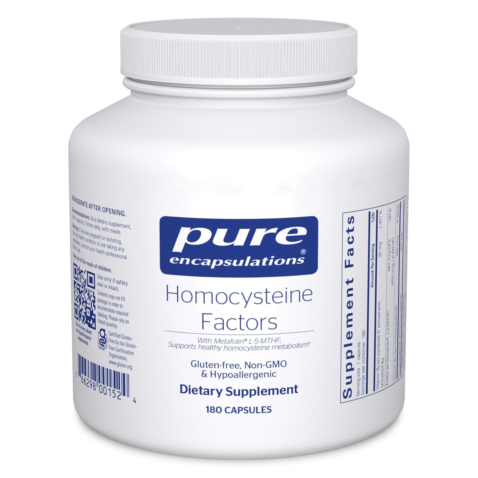 Pure Encapsulations vitamin b complex support