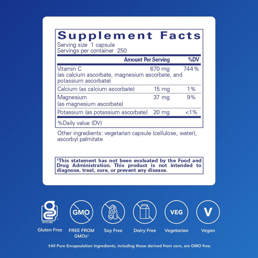 Pure Encapsulations vitamin C 1000mg supplement