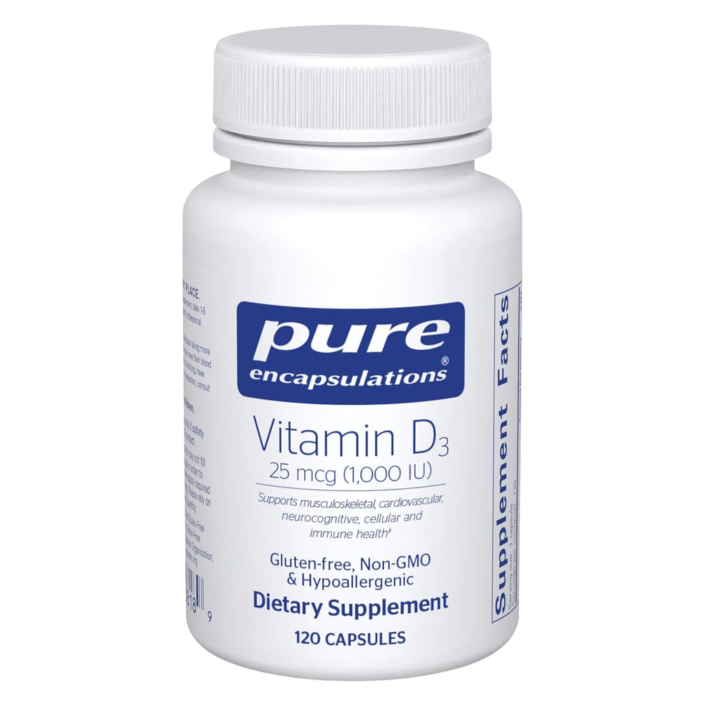 Pure Encapsulations vitamin D3 capsules