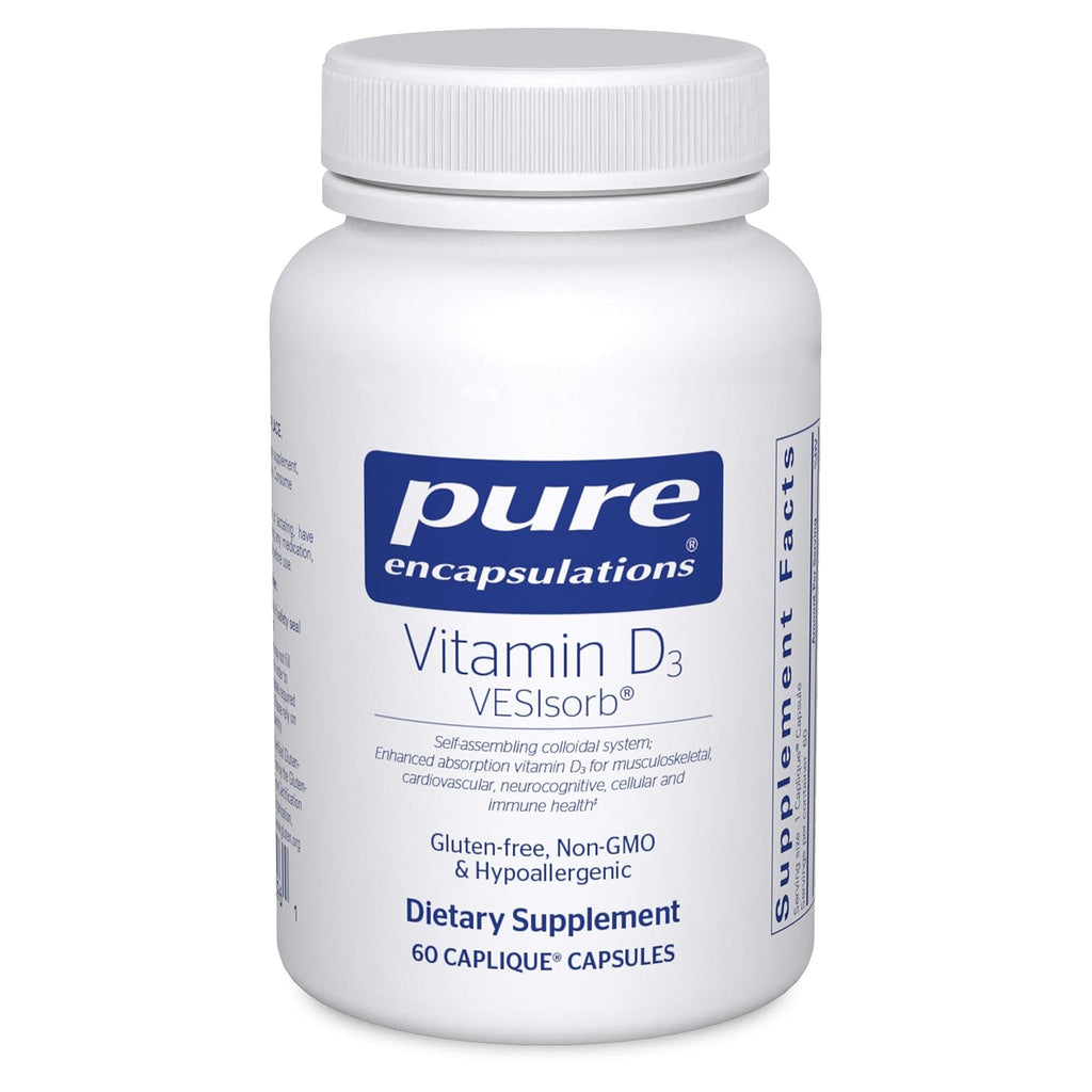 Pure Encapsulations vitamin D3 capsules