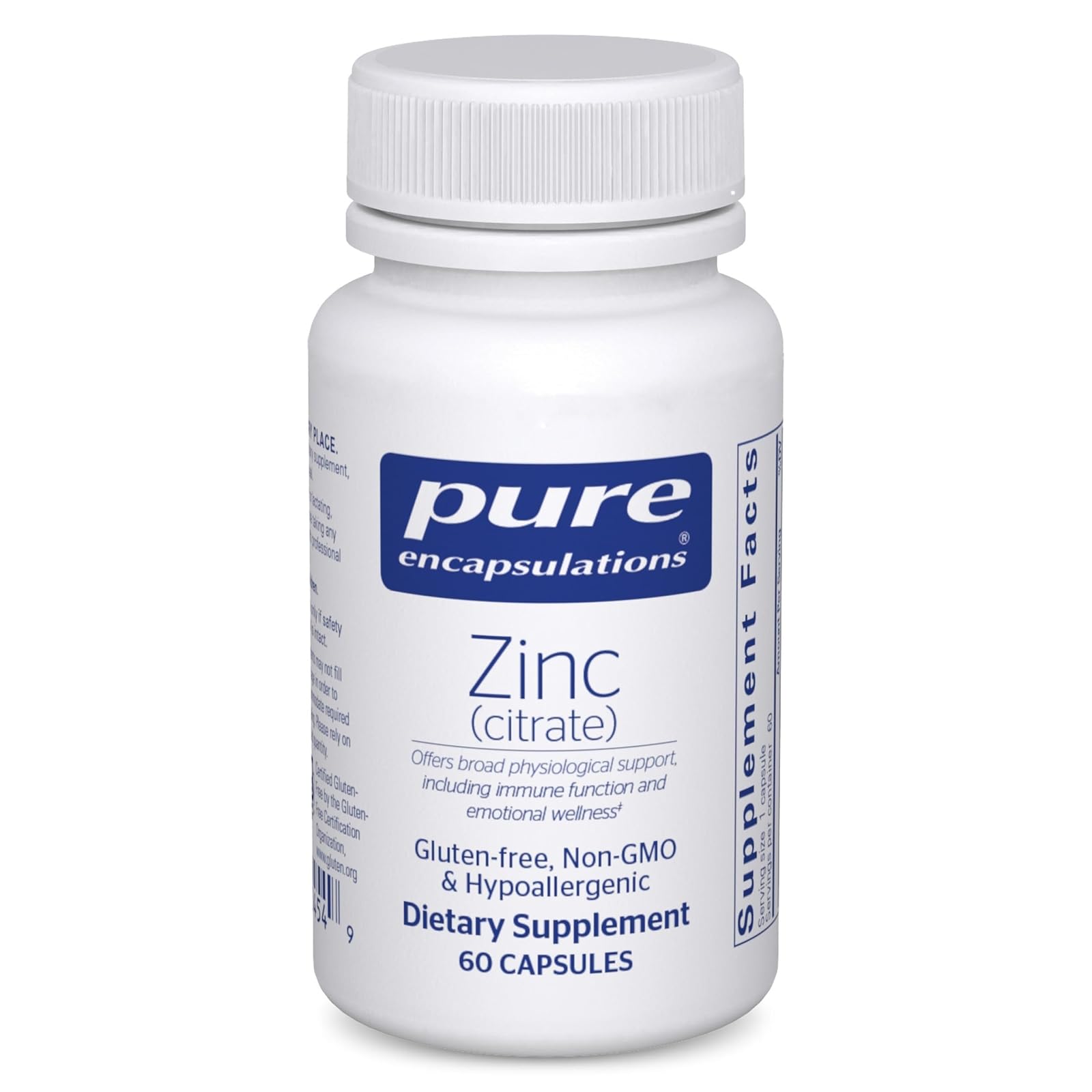 Pure Encapsulations zinc citrate capsules