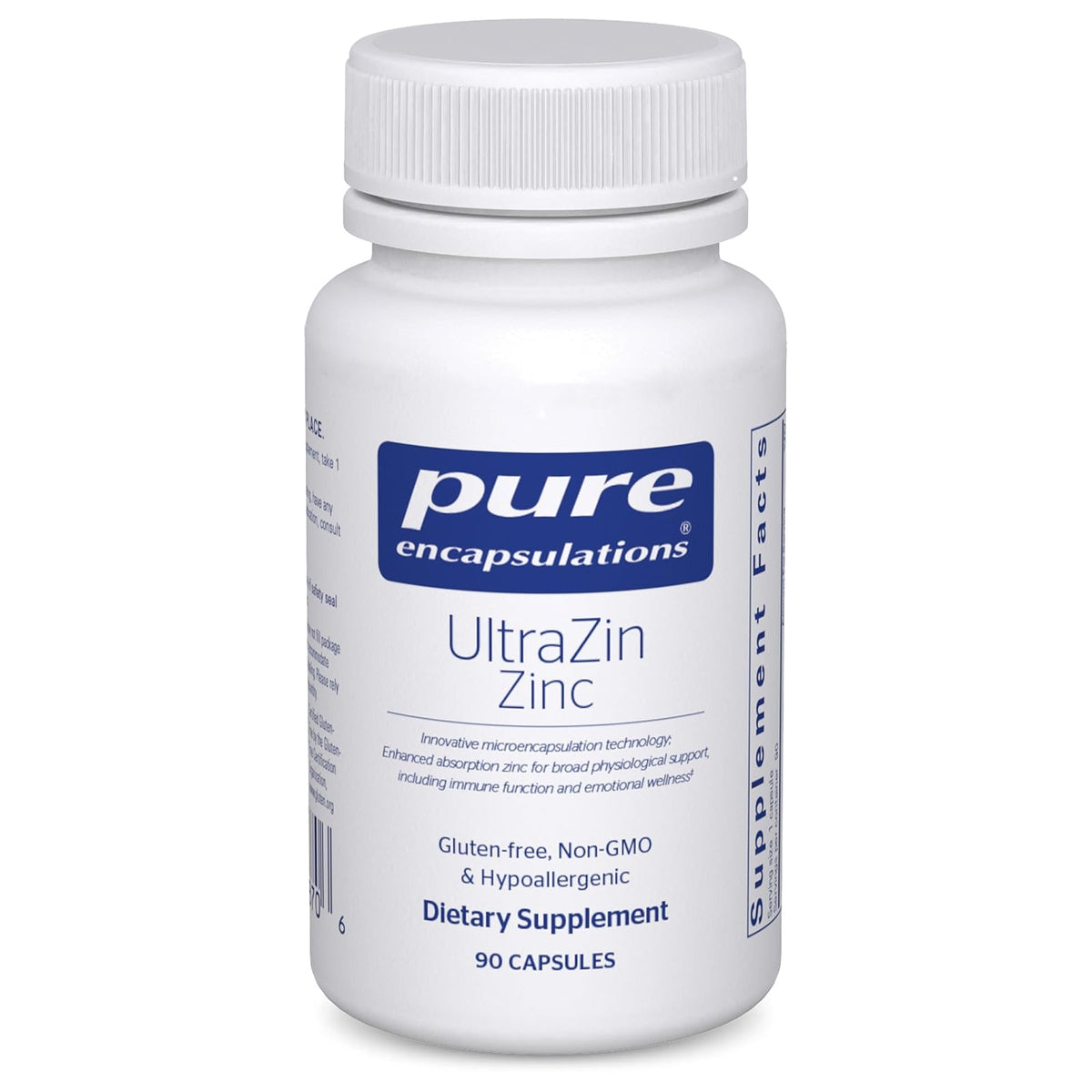 Pure Encapsulations zinc supplement capsules