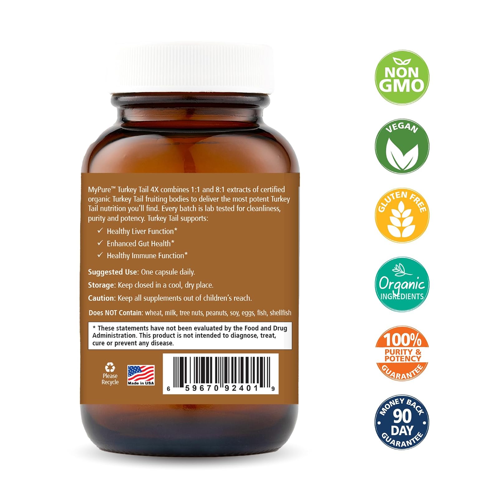 PURE ESSENCE LABS turkey tail benefits