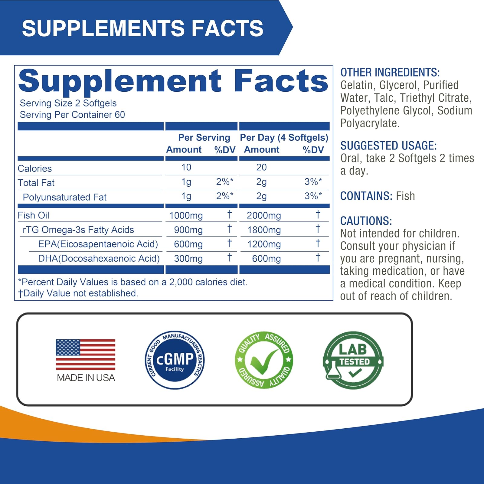 pure fish oil for heart support