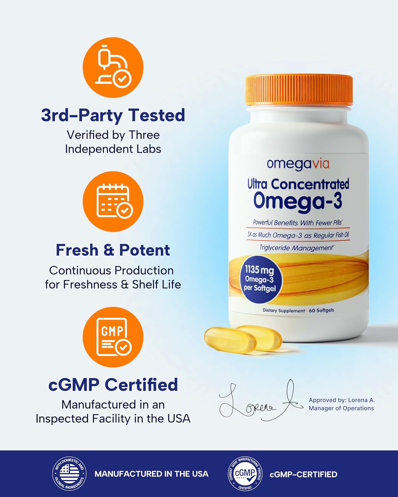 pure fish oil omega 3 supplement