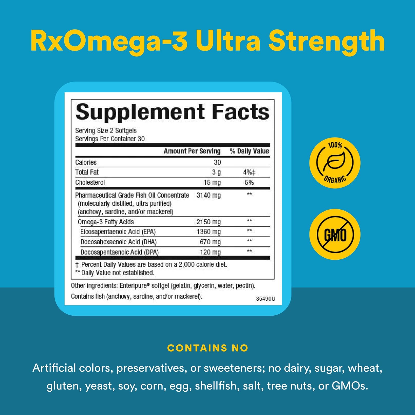 pure fish oil softgels