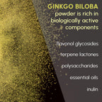 Pure Ginkgo Biloba powder for wellness