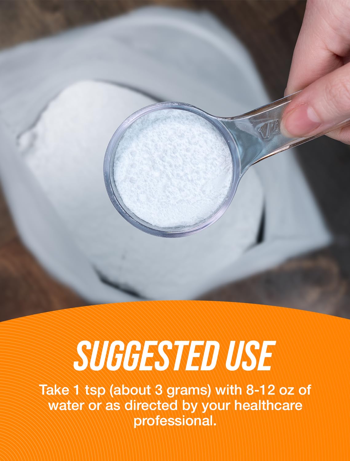 Pure Glycine powder for enhanced focus