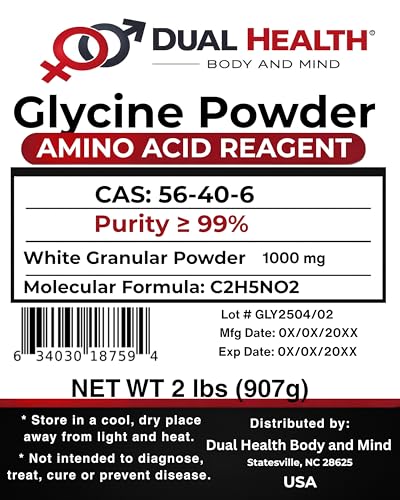 Pure glycine powder for sleep support