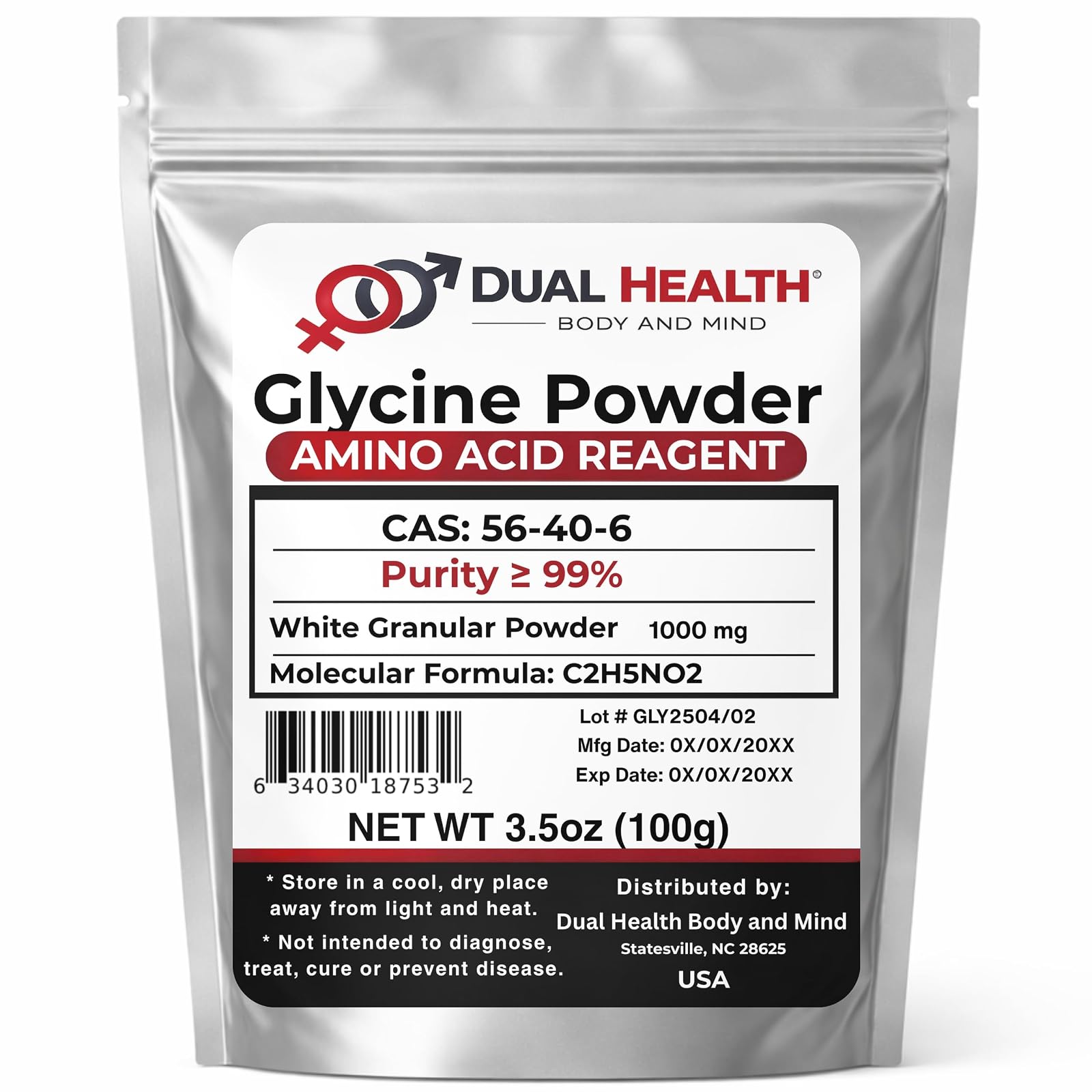 pure glycine powder for wellness