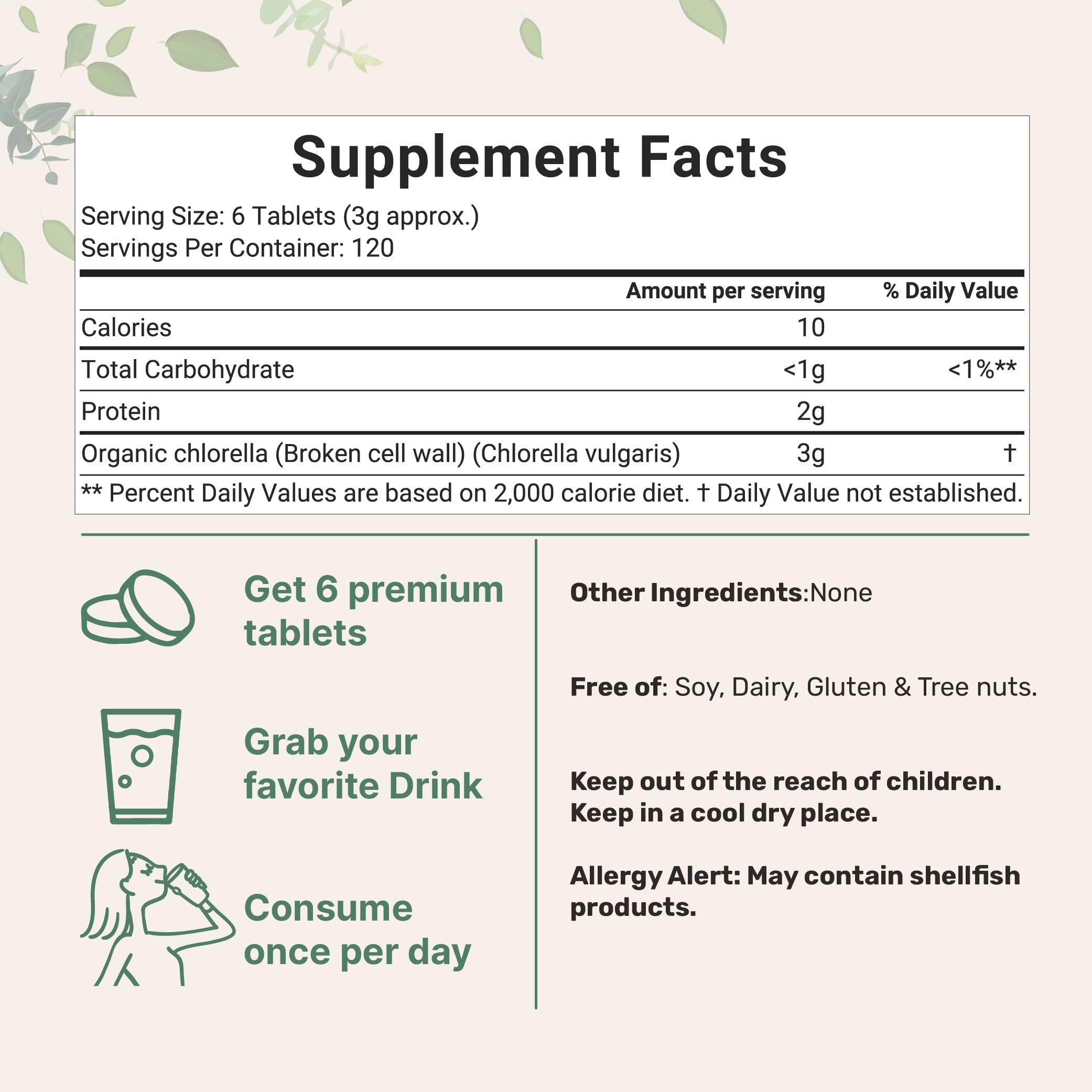 Pure green algae chlorella benefits