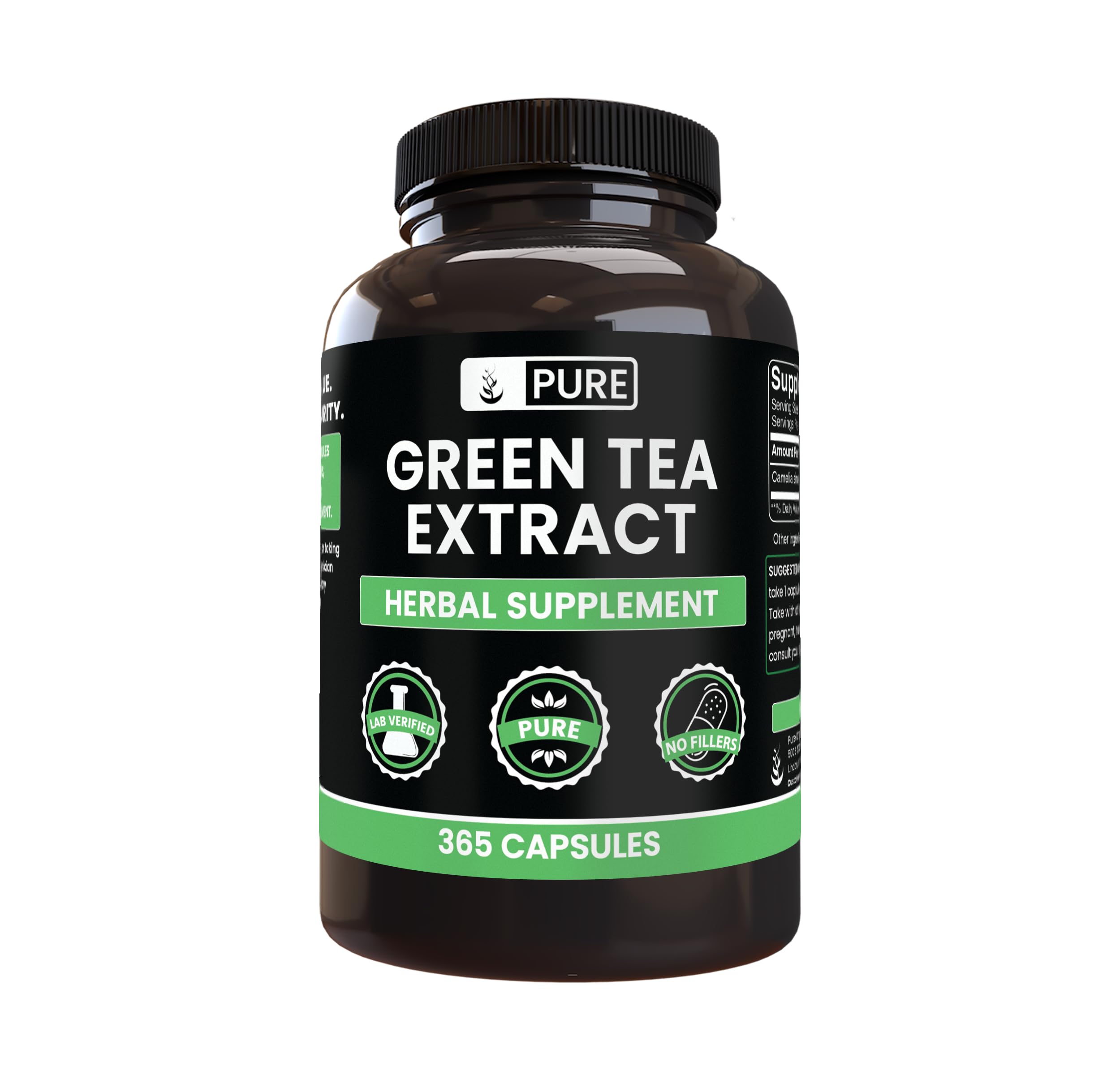 pure green tea extract capsules
