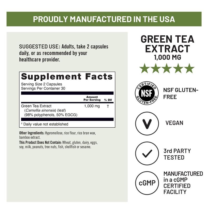 pure green tea extract pills