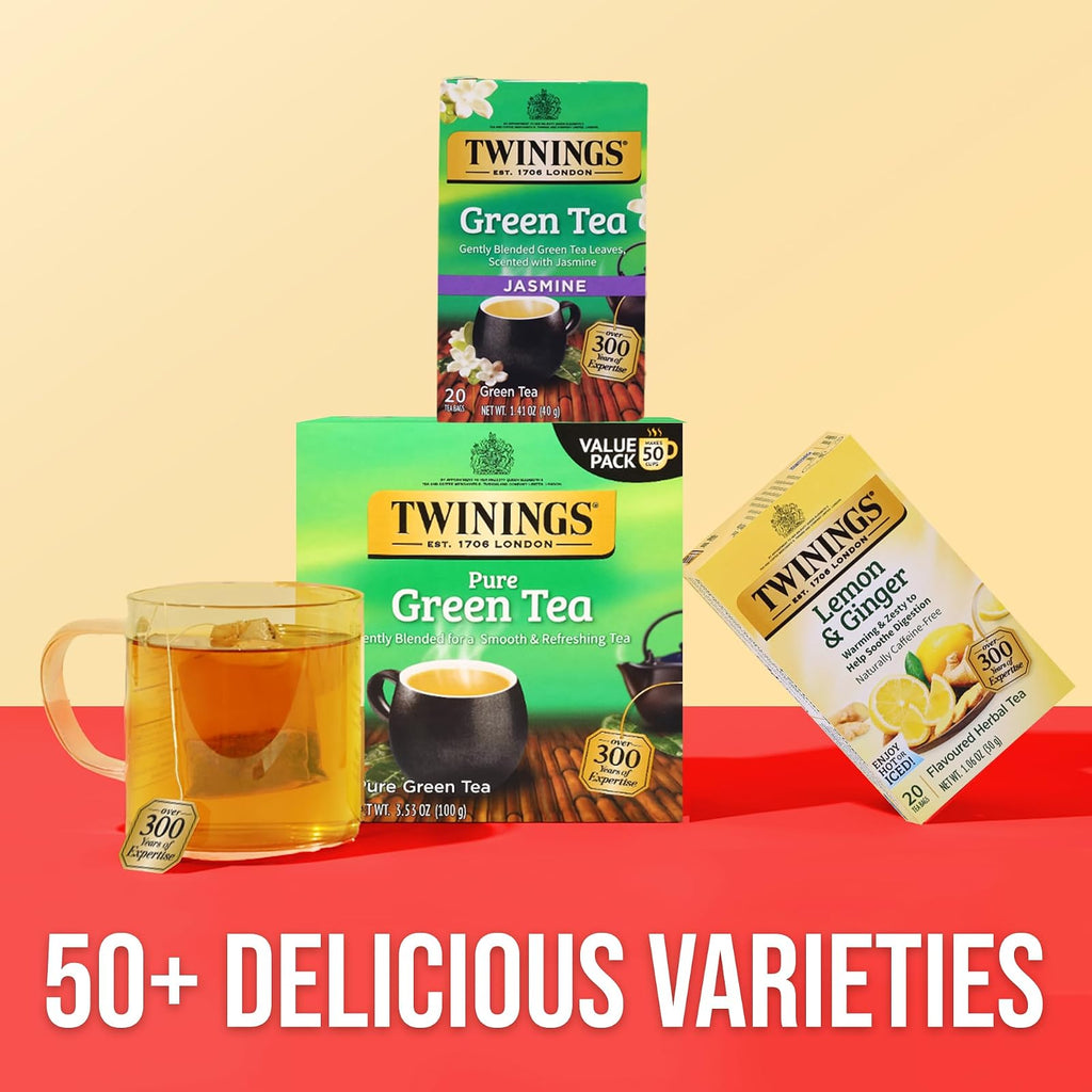 Pure green tea for calming moments
