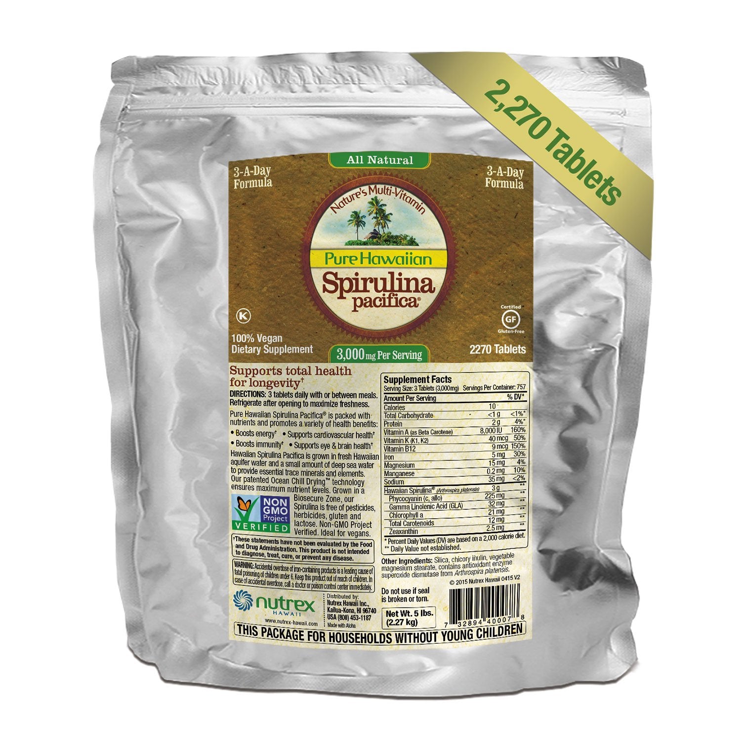 pure Hawaiian spirulina energy booster