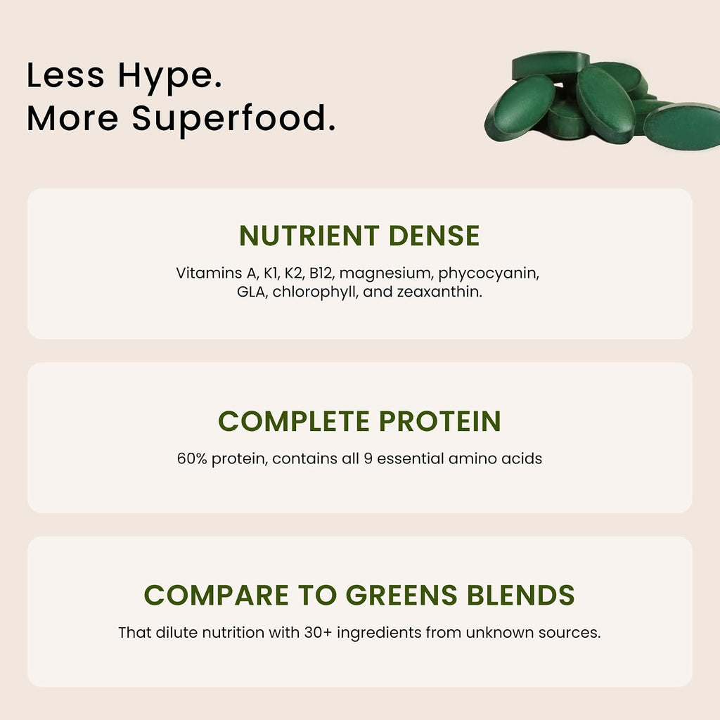 pure Hawaiian spirulina for energy