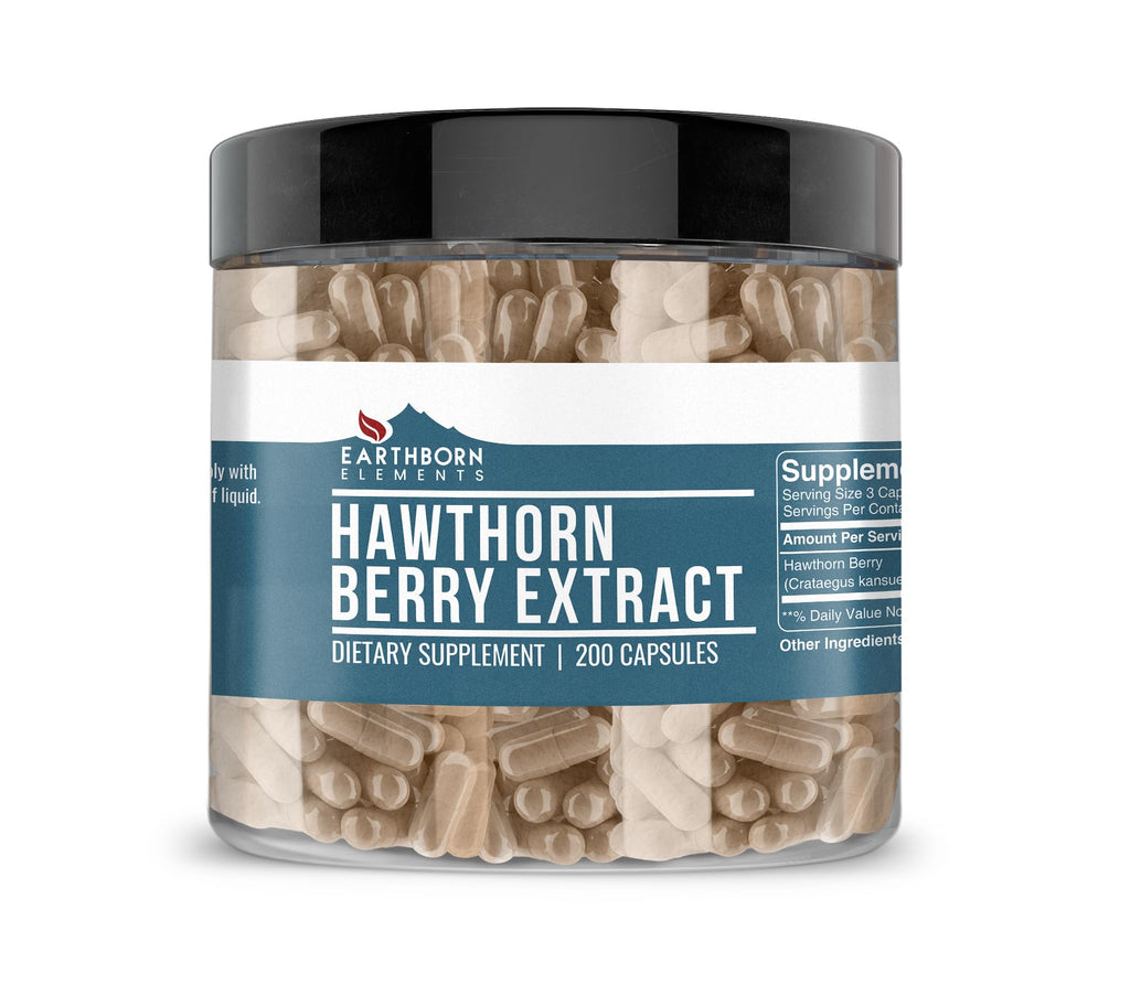 pure hawthorn berry extract capsules