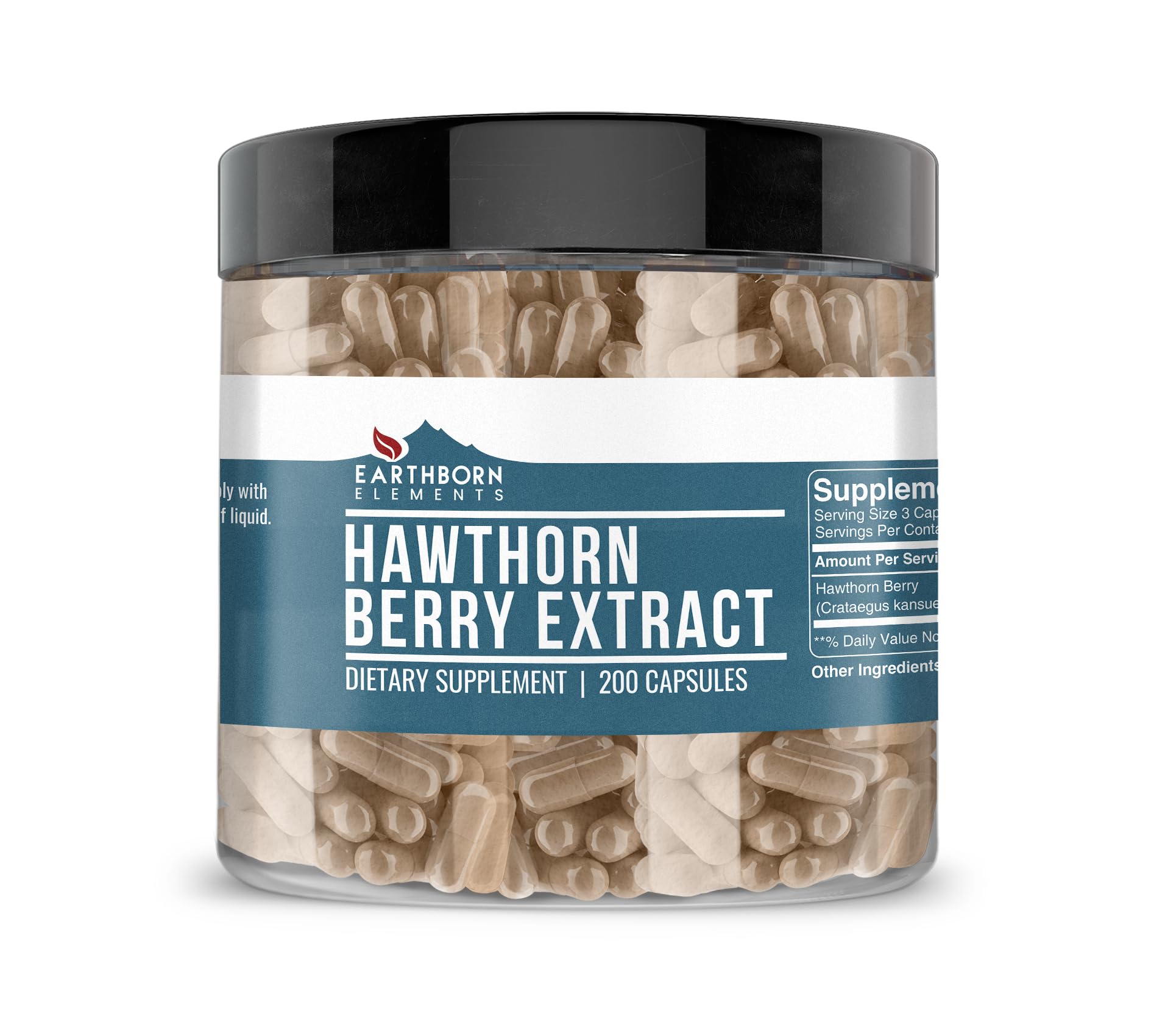 pure hawthorn berry extract capsules