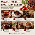 pure hawthorn berry tea leaves