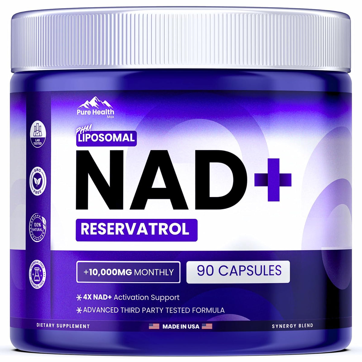 PURE HEALTH MAX Resveratrol antioxidant support