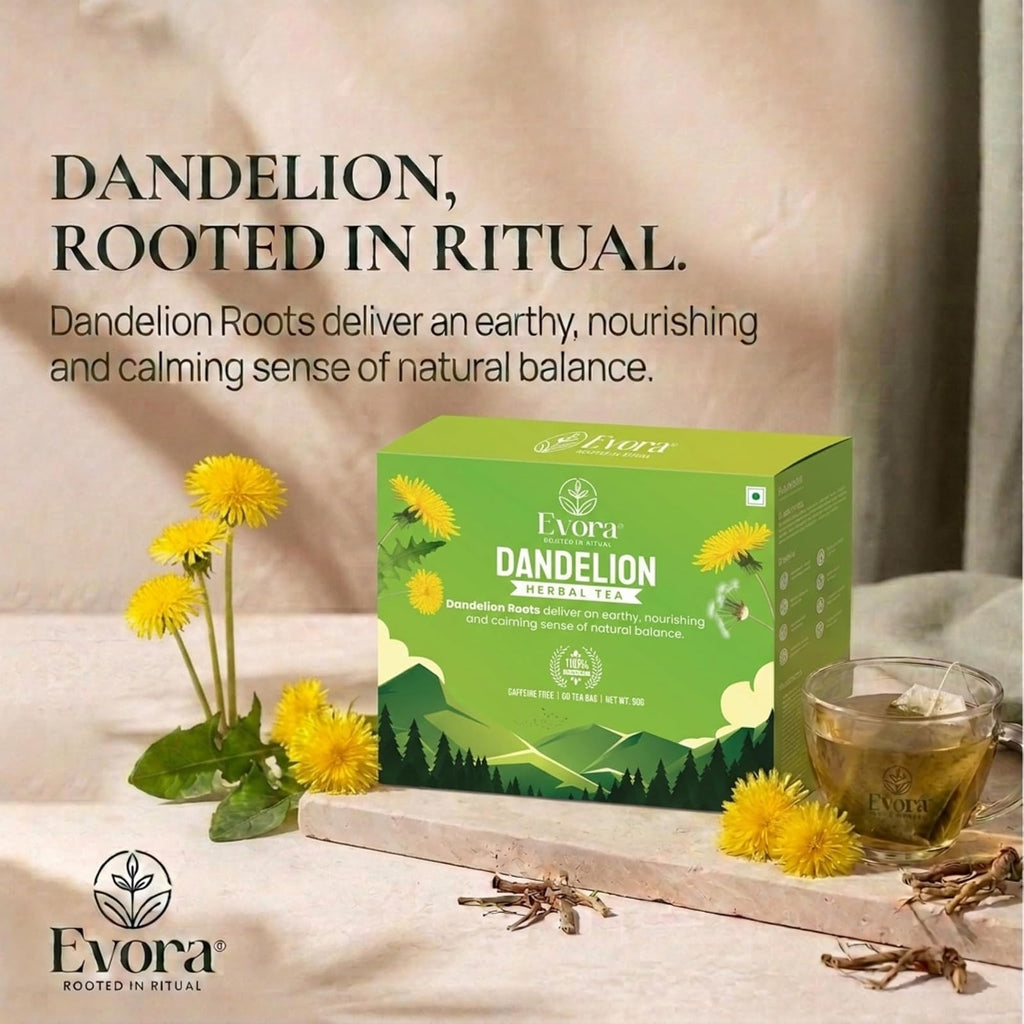 pure herbal dandelion tea bags
