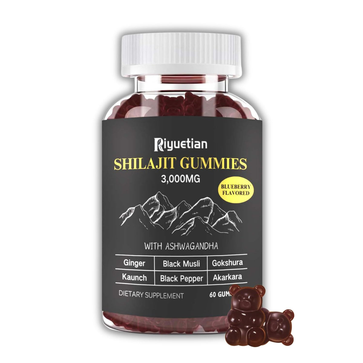 Pure Himalayan Gold Shilajit gummies for energy