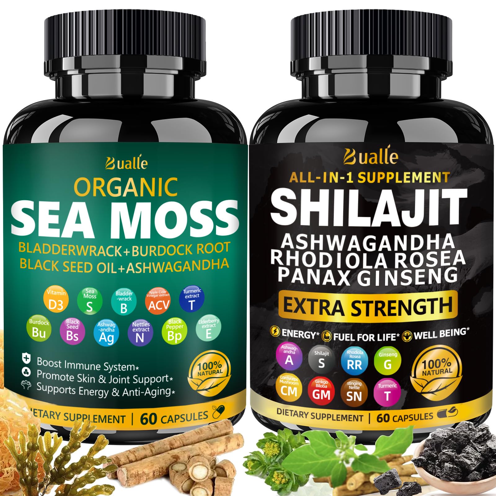 pure Himalayan shilajit capsules for vitality