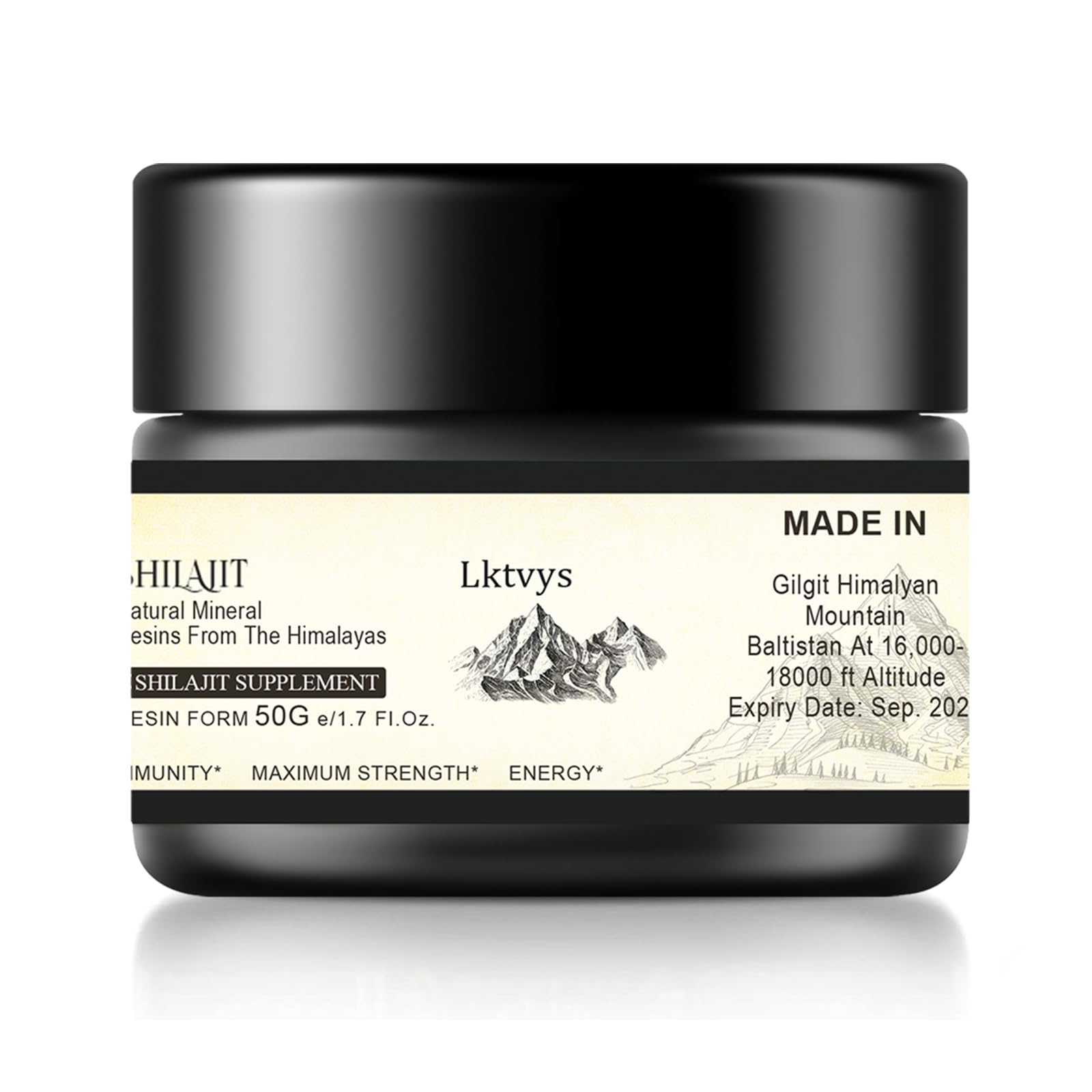 Pure Himalayan Shilajit energy supplement