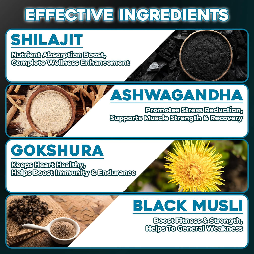 Pure Himalayan shilajit gummies for focus